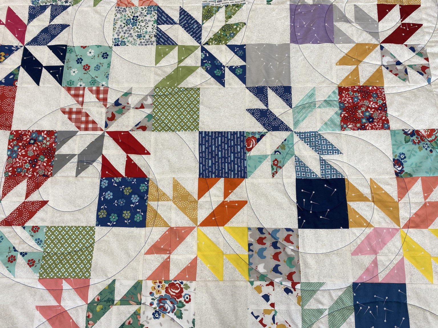 Melanie’s Multicolor Hunter’s Star Quilt! – Lady Bird Quilts