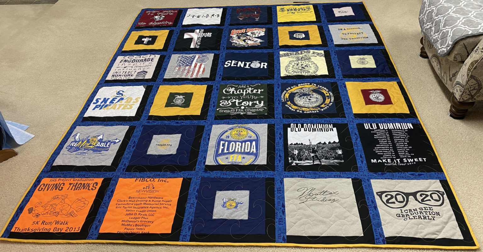 Senior T-Shirt Quilt featuring FFA! – Lady Bird Quilts