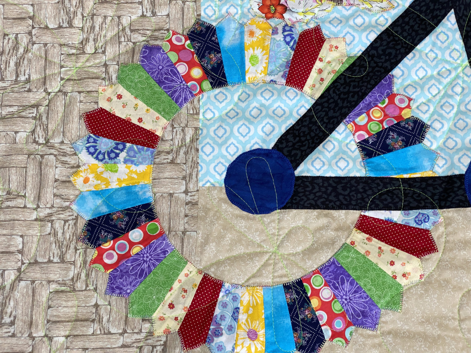 Lynda’s Whimsical Bicycle Art Quilt! – Lady Bird Quilts