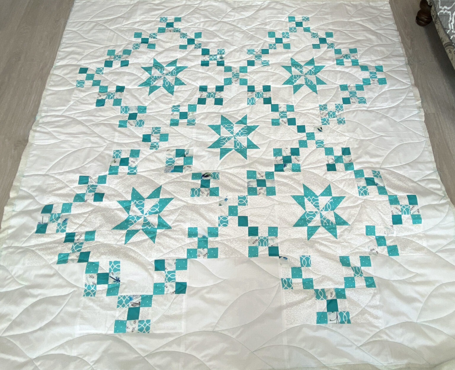 Diana’s Starry Sea of Serenity Quilt! – Lady Bird Quilts